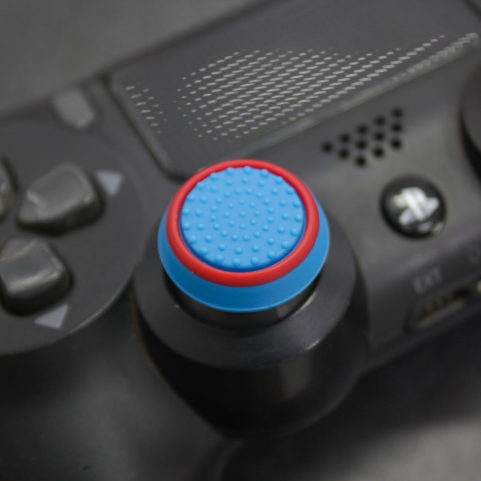 Protector de joystick azul con rojo – PanaGeek